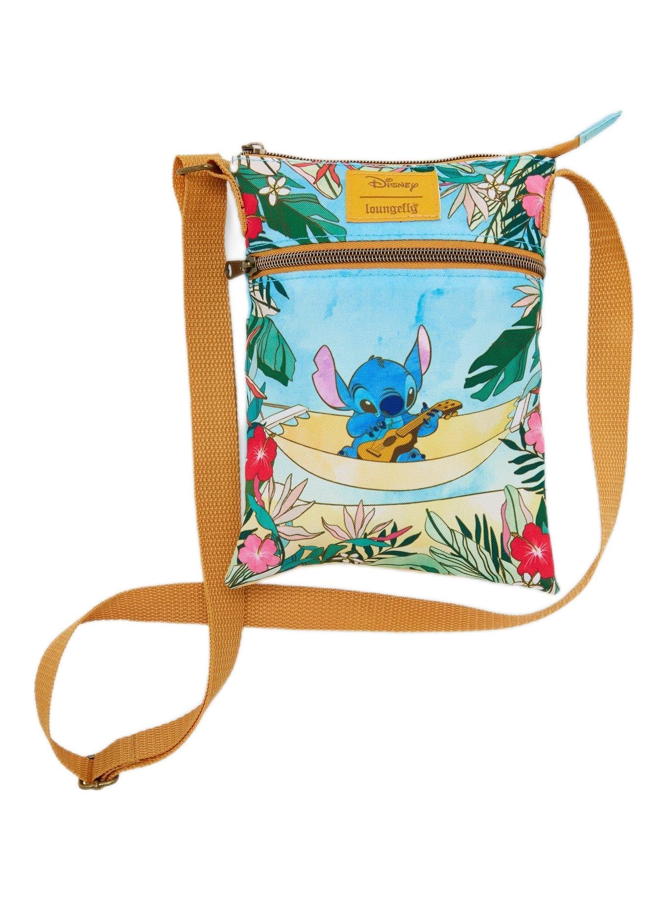 Loungefly Disney Stitch In Hammock Passport Crossbody Bag BLUE NONE