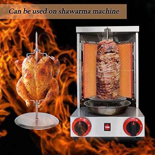 YOOYIST Vertical Skewer for al Pastor, Stainless Steel Removable BBQ Hack Stand with Meat Forks, Brazilian Barbecue Skewers Grilling Meat Spit