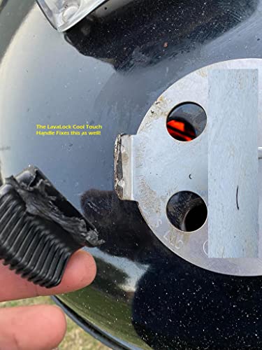 Total ControlⓇ Cool Touch Damper Handle fits Weber Smokey Mountain WSM Kettle Knob BBQ Smoker Damper Thumb Handle