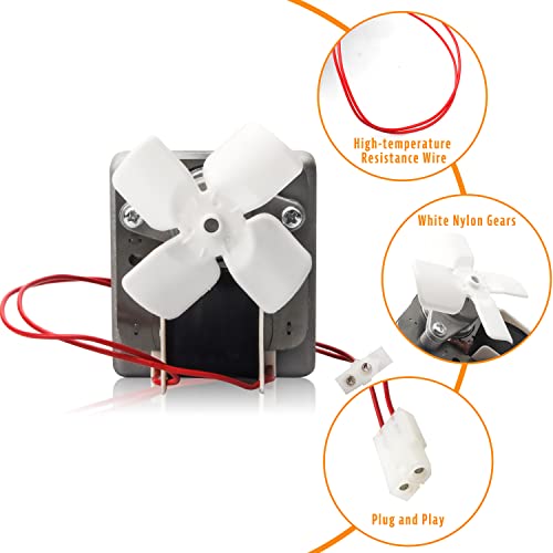 Upgraded 2.0RPM Auger Motor Replacement Parts with More Power, Compatible with Traeger, Pit Boss, and Camp Chef Wood Pellet Grill Smokers Motor Accessories, AC120V 60Hz 2 Pole Universal Feeding Gear