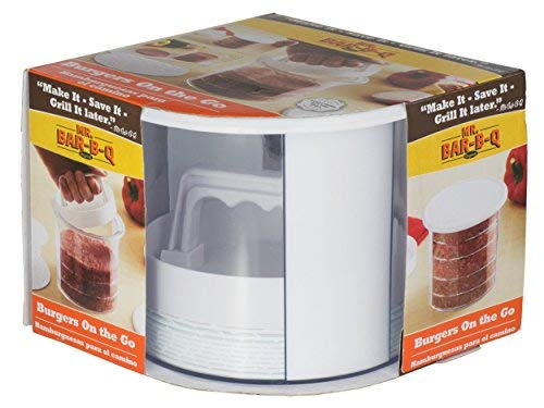 Mr. Bar-B-Q 12 Piece Patty Press Set | Save Time with Early Prep | Quick Release Insert | Makes Perfect Patties Every Time | Refrigerator and Dishwasher Safe | Great for Picnics and Tailgating