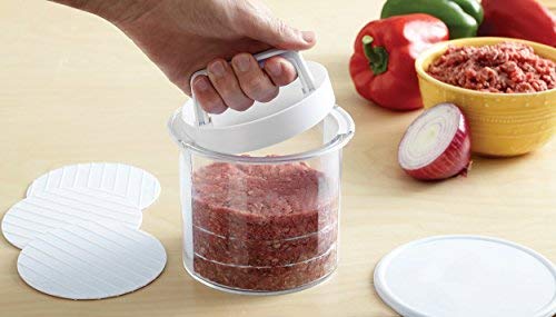 Mr. Bar-B-Q 12 Piece Patty Press Set | Save Time with Early Prep | Quick Release Insert | Makes Perfect Patties Every Time | Refrigerator and Dishwasher Safe | Great for Picnics and Tailgating