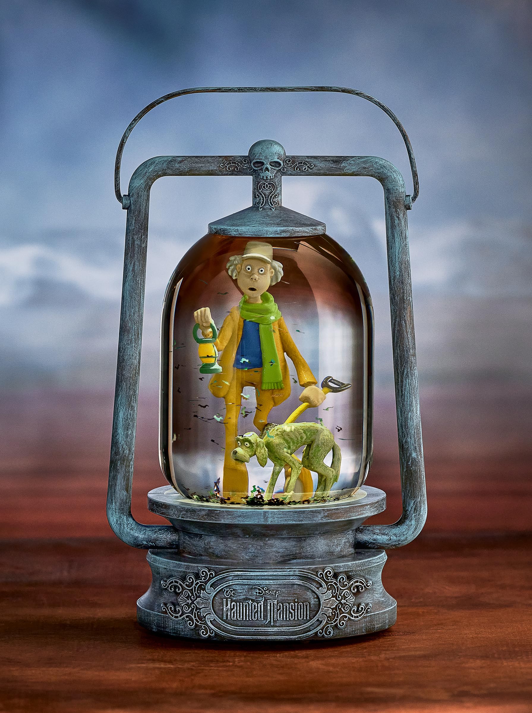 Spirit Halloween Disney's Haunted Mansion Light-Up Lantern Globe | Officially Licensed | Haunted Mansion Halloween Décor