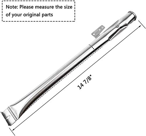 BBQ-Element Stainless Steel Grill Burner Tubes Replacement for Nexgrill 720-0830H, 720-0783E, 720-0864, Gas Grill Pipe Burners for Kenmore, Kitchen Aid, Nexgrill 720-0830A Gas Grill.(4 Pack)