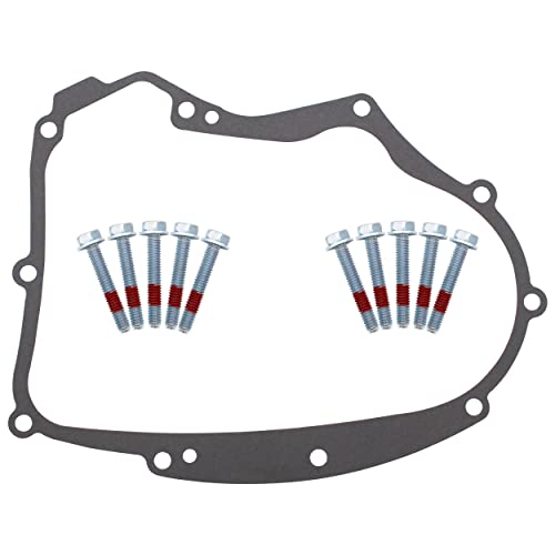 594195 Crankcase Gasket Kit Parts Accessories Lawnmowers with Bolts and Crank Case Gasket Replace The Model 591911, 697227, 690945, 273488 For Briggs and Stratton Small Gasoline Engines