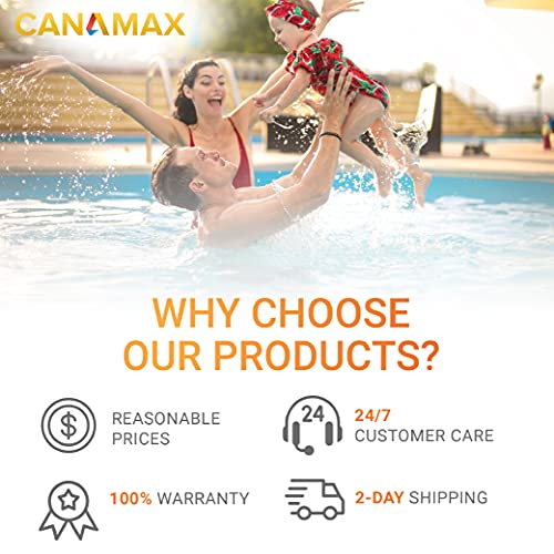 Canamax SP1022C Pool Filter Drain Plug Premium Replacement Part Compatible with Hayward Pentair Pool Filter - Pack of 7