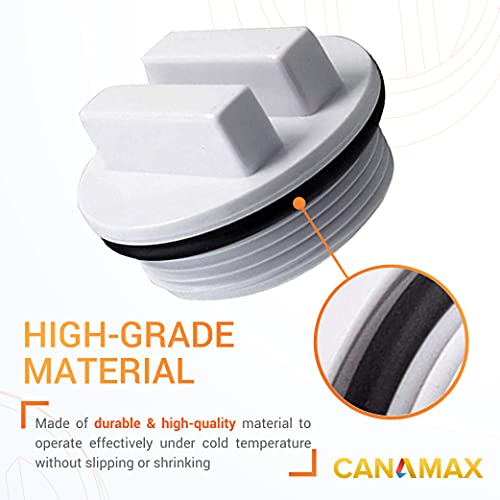 Canamax SP1022C Pool Filter Drain Plug Premium Replacement Part Compatible with Hayward Pentair Pool Filter - Pack of 7