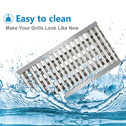 Plowo 18 5/8" Stainless Steel Grill Heat Plates Replacement for BGB48-BQRL, BGB48-BQRN, 48DBQAR, 48DBQR, 48EBQAR, BGA27-BQ, BGA27-BQR, BGA36-BQARL, BGA36-BQARN, Ceramic Rod Complete DCS Radiant Tray