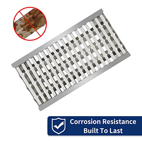 Plowo 18 5/8" Stainless Steel Grill Heat Plates Replacement for BGB48-BQRL, BGB48-BQRN, 48DBQAR, 48DBQR, 48EBQAR, BGA27-BQ, BGA27-BQR, BGA36-BQARL, BGA36-BQARN, Ceramic Rod Complete DCS Radiant Tray