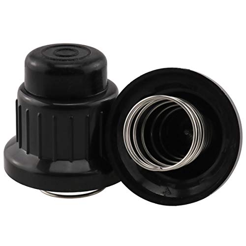 E-outstanding AA Push Button Igniter Switch 2PCS Black Universal Gas fire Pit AA Battery Pulse igniter Push Button Switch Replacement Cap