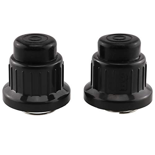E-outstanding AA Push Button Igniter Switch 2PCS Black Universal Gas fire Pit AA Battery Pulse igniter Push Button Switch Replacement Cap