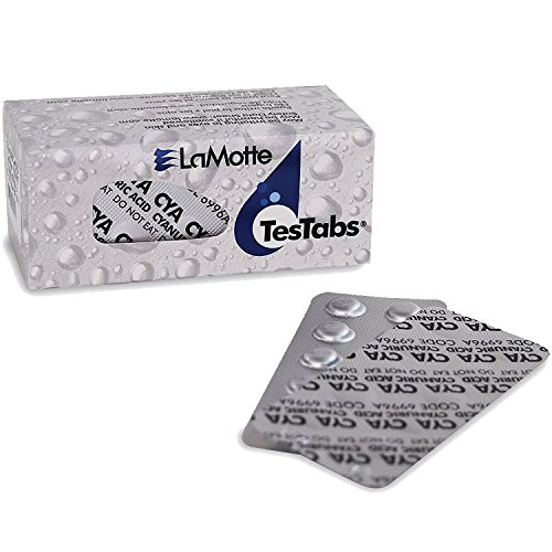 LaMotte 6996A CYA Cyanuric Acid TesTabs Tablet Reagent, 100/PK, exp Date Listed