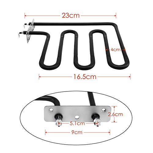 WADEO Electric Smoker and Grill Heating Element Replacement Part for Masterbuilt Heating Element 40" Electric Digital Control Smoker, 1200 Watts