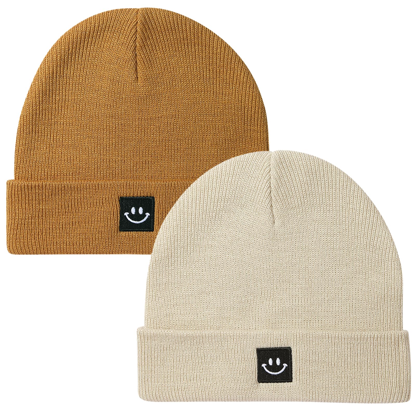 Paladoo Baby Beanie Knit Ski Hat 6-36 Months 2Pack