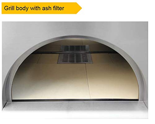 32.5" Wood Fired Stainless Steel Artisan Pizza Oven or Grill, Outdoor or Indoor