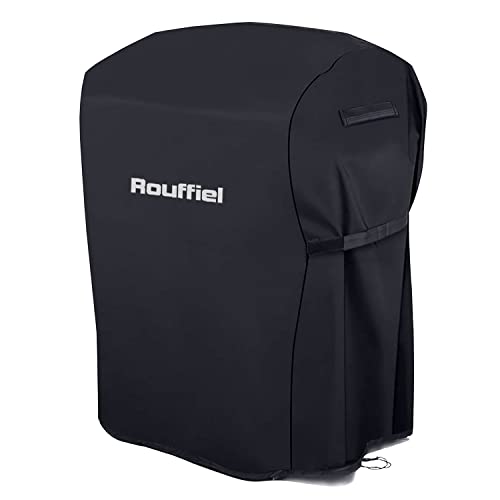 Rouffiel Gas Grill Covers, 30 inch BBQ Grill Cover 420D Heavy Duty Waterproof, Outdoor Barbecue Cover Non-Fade and Rip Proof Fits Grills of Weber, Char-Broil