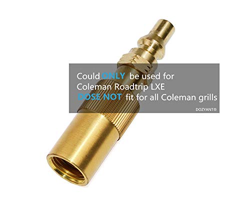 DOZYANT Low Pressure 1/4'' RV Quick Connect Disconnect Conversion Fitting Adapter Fit for Coleman Roadtrip LXE Portable Grill