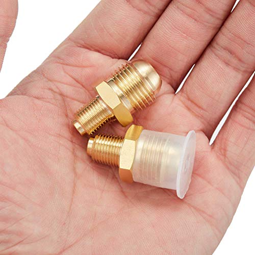 Litorange 3 PCS Propane Orifice Connector Brass Tube Fitting 3/8" Flare x 1/8" MNPT, Turkey Fryer Parts,For Propane Gas