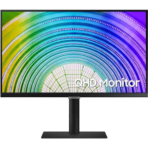 SAMSUNG 32" ViewFinity S60UA QHD 2K VA HDR10 AMD FreeSync Plat Monitor - 2560 x 1440 Resolution @ 75 Hz, 3000:1, HDMI + DisplayPort + USB Type-C with Height/Pivot/Tilt Adjustable Stand, WEPGPY