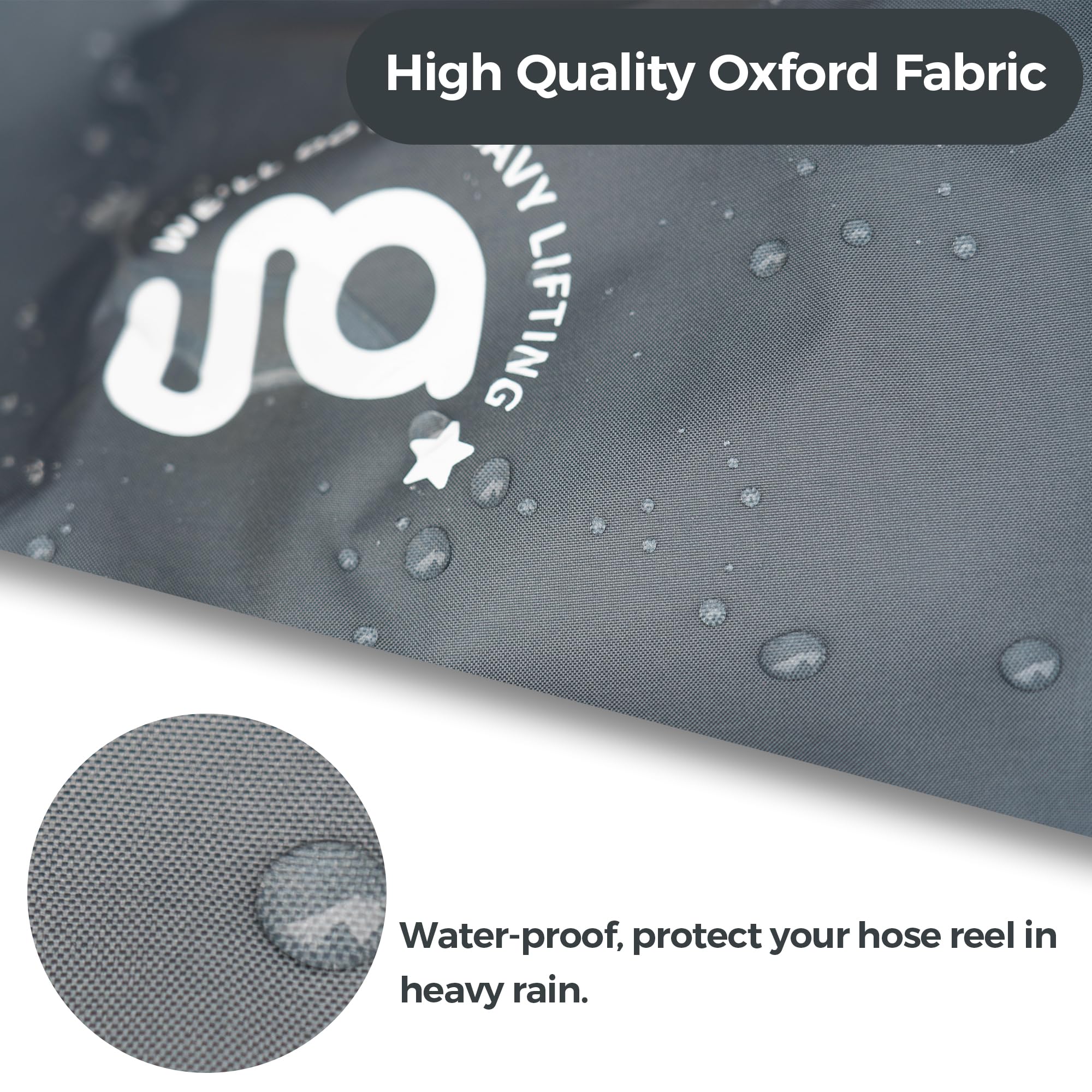 Giraffe Tools AW50 Retractable Garden Hose Reel Cover UV Resistant, Waterproof and Anti-Fading Cover for Water Hose Reel