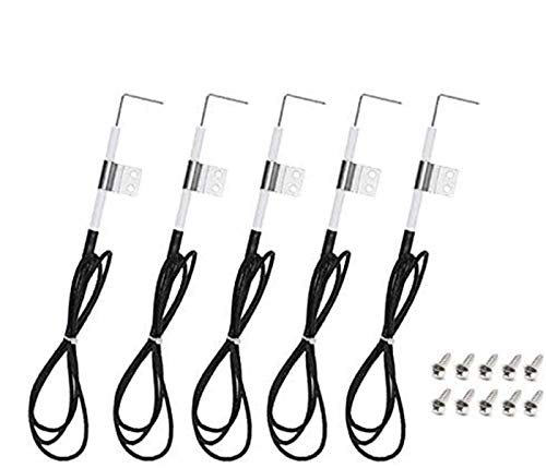 BBQ Future 5 Pack Grill Ignitor Electrode Replacement kit with Wire for Home Depot Nexgril 720-0830H, 720-0830D, 720-0888, 720-0888N and Most Nexgrill Grill Models