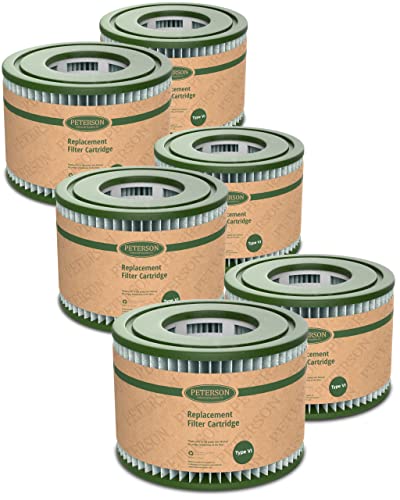 GALVANOX Peterson Replacement Filter Type VI for Inflatable Hot Tub Compatible with Bestway SaluSpa (6 Pack)