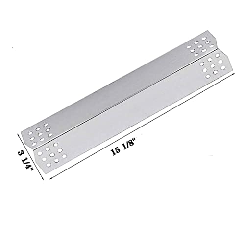 Dongftai SA01004H (4-Pack) 15 1/8 inch Stainless Steel Heat Plates and Burners Replacement Parts for Master Forge 1010048