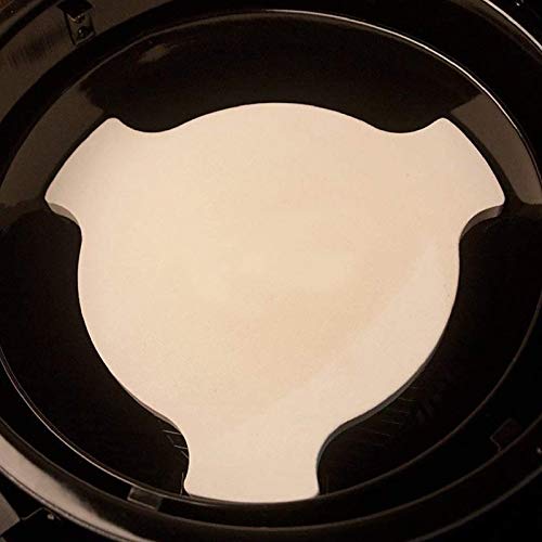 BBQ Future 17" Heat Deflector Stone, Heavy Duty Ceramic Pizza Stone, Plate Setter, Heat Diffuser Plate Compatible for Char-Griller 6201, Fits 20" AKORN Kamado Grill, Large Big Green Egg and More
