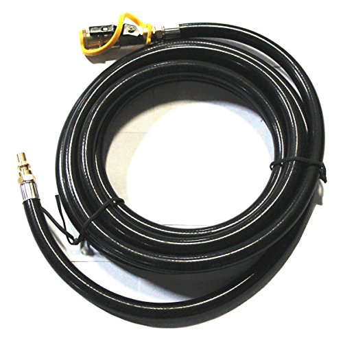 Hongso HRRC12 12 feet Low Pressure Propane Quick-Connect Hose with 1/4inch Safety Shutoff Valve & Male Full Flow Plug for RV Grill, Camper Grill and Other BBQ Grills