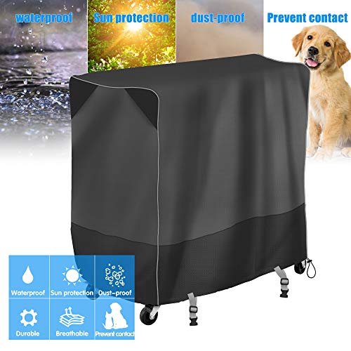 MBOOM Patio Cooler Trolley Cover,Rolling Cooler Cart Cover Fits Most Patio Ice Chest Party Cooler,Waterproof, Dustproof and Sunscreen(34L x 19W x 31H in)