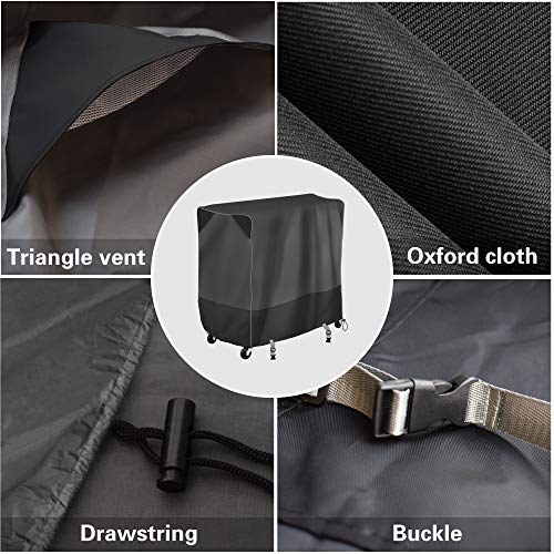 MBOOM Patio Cooler Trolley Cover,Rolling Cooler Cart Cover Fits Most Patio Ice Chest Party Cooler,Waterproof, Dustproof and Sunscreen(34L x 19W x 31H in)