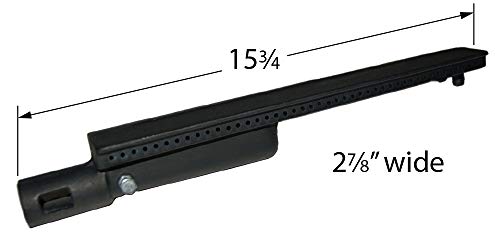 Music City Metals 23301 Cast Iron Burner Replacement for Select Gas Grill Models by Aussie, Bull and Others