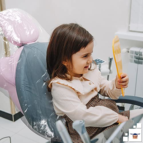 EZGOODZ Disposable Chair Covers 29" x 80", Pack of 125 Full Plastic Dental Chair Covers 0.5 Mil Polyethylene, Durable Dental Disposable Covers for Hospitals, Salons