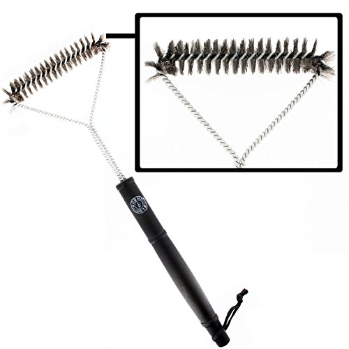 KHOMO GEAR - BBQ Grill Brush - Heavy Duty 18'' Long BBQ Cleaning Metal Brush