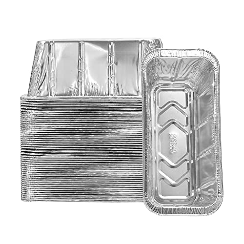 MESTAEK Grease Cup Liners (50 Pack), Compatible Replace Blackstone Griddle Drip pan Liners for 36" 30" 28" 22" 17" Griddles, Disposable Aluminum Foil Catch Grease Pan, BBQ, Baking, Cooking, Roasting