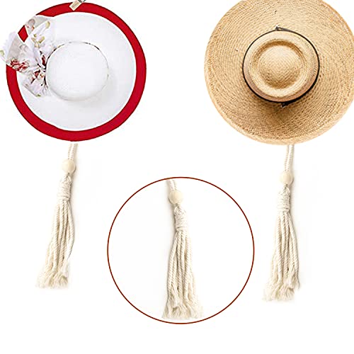 Anrkets Hat Organizer | Hat Wall Hanging | Hat Hanger for Wall Storage | Bohemian Womens Hat Rack | Hand Weaving Hat Storage Hanger | Wooden Display Rack for Wide Brim and Fedoras Baseball Caps