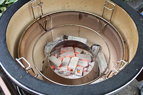 Uniflasy BBQ Whirlpool for Weber Kettle 22, 26.75 Inches WSM Weber Smokey Mountain Charcoal Briquet Holders, Big Green Egg, Medium Kamado, BBQ Cone, BBQ Kettle Charcoal Grill Accessories