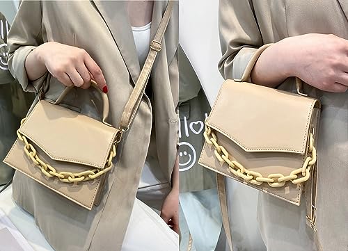BIBDOO Mini Purses for Women Small Handbag Cute Crossbody Bag (Khaki)
