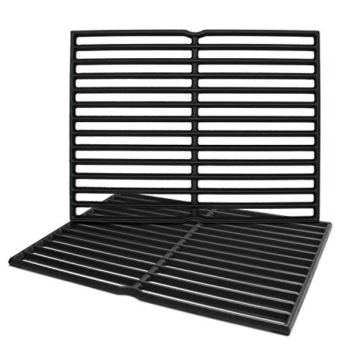 Hongso 7522 7521 15" Cast Iron Grill Grates Replacement for Weber Genesis Silver A, Spirit 500, Spirit E-210, Spirit S-210 Gas Grill (with Side-Mounted Control Panels), 7523, 65904, 65905, PCG522