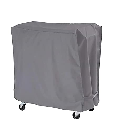 Hysbame Grey Cooler Cover Universal Waterproof Durable Rolling Cooler Patio ,Fits Most 80 Quart Rolling Cooler Cart Cover, Outdoor Beverage Cart, Patio Ice Chest Protective Covers