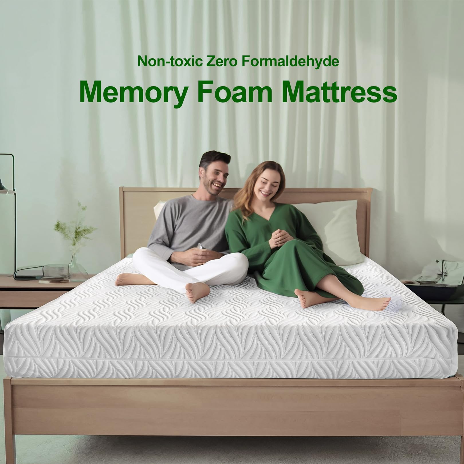 Twin/Full/Queen/King Size Mattress, 10 Inch Hybrid Mattress In a Box, Cooling-Gel Memory Foam Mattress with Motion Isolating, Breathable Mattress for Cooler Sleep Supportive & Pressure Relief, Full