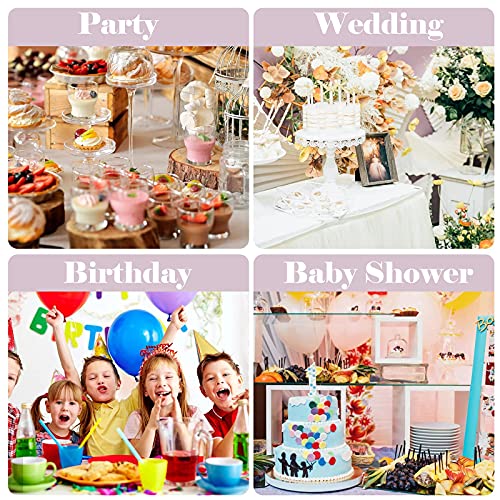 2Pack Upgraded Acrylic Cake Pop Display Stand 15 Hole Clear Acrylic Lollipop Holder with 50Pcs Lollipop Sticks, 50Pcs Packaging Bags and 50Pcs Gold Metallic Twist Ties