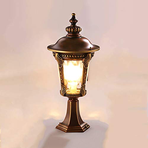 ZSEDP Outdoor Lamp Wall Headlights Pastoral Style Doorpost Lamp Balcony Lamppost Headlight Wall Lamp Standing Lamp Waterproof Lawn Lamp