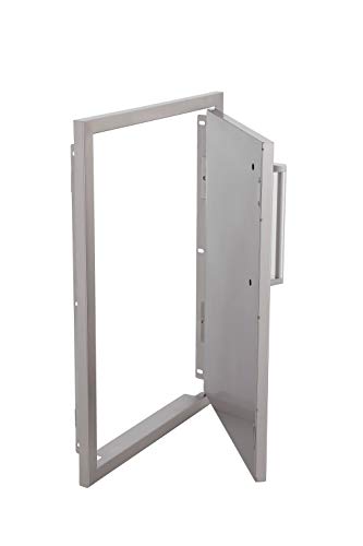 Bonfire access Vertical stainless steel 304 single door 17*24''