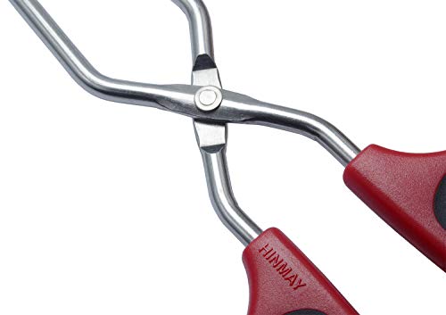 HINMAY Extra Long Scissor Tongs 16-Inch Stainless Steel Barbecue Grilling Tongs