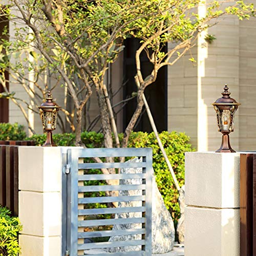 ZSEDP Outdoor Lamp Wall Headlights Pastoral Style Doorpost Lamp Balcony Lamppost Headlight Wall Lamp Standing Lamp Waterproof Lawn Lamp