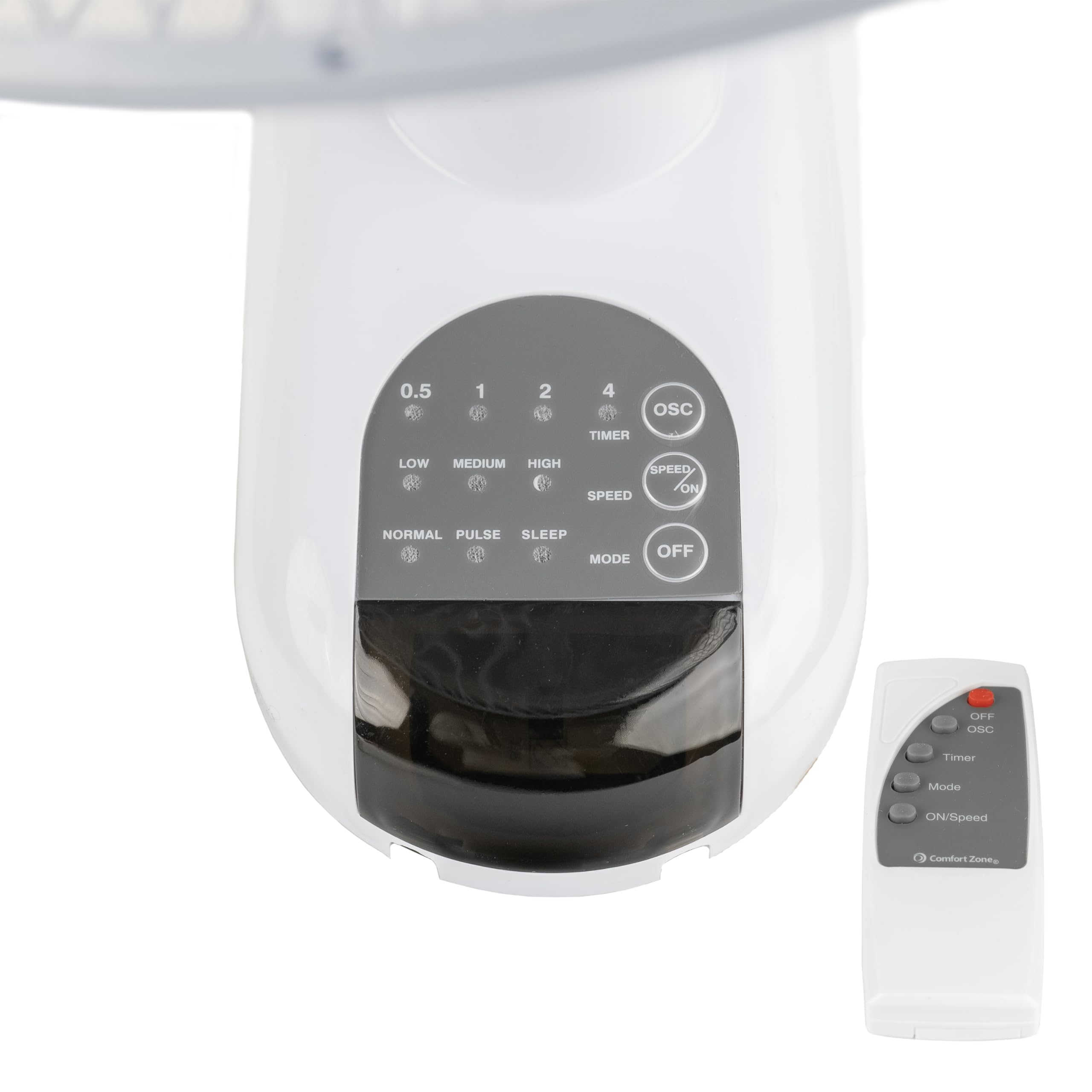 Comfort Zone CZ16WR Wall Mount Fan, w/Remote, White