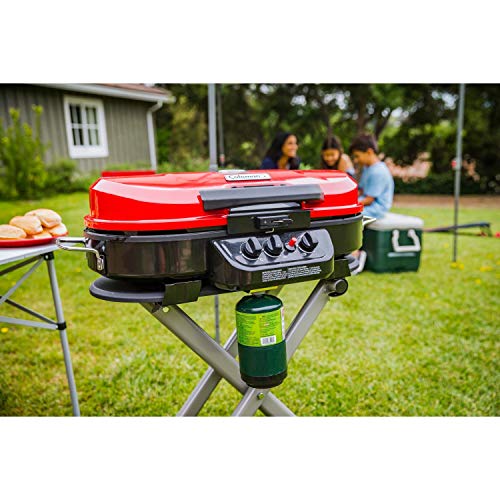 Coleman Gas Grill | Portable Propane Grill | RoadTrip 285 Standup Grill, Red
