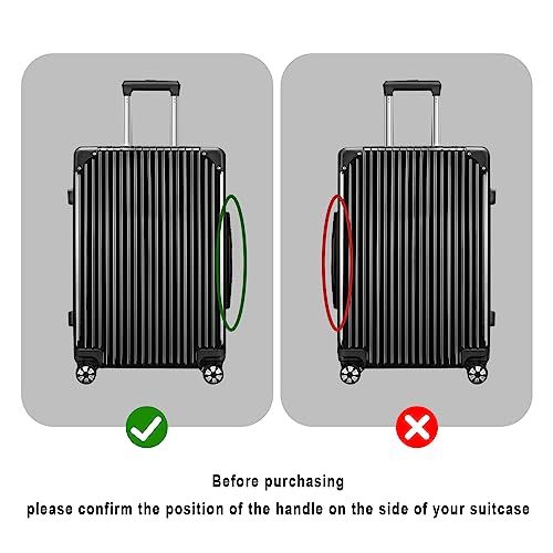 CYCFORCE Luggage Cover Set Clear PVC Luggage Cover & 2-in-one Luggage Strap Thickened Suitcase Cover 28 Inch Luggage Protector for Wheeled Suitcase (28-Inch)