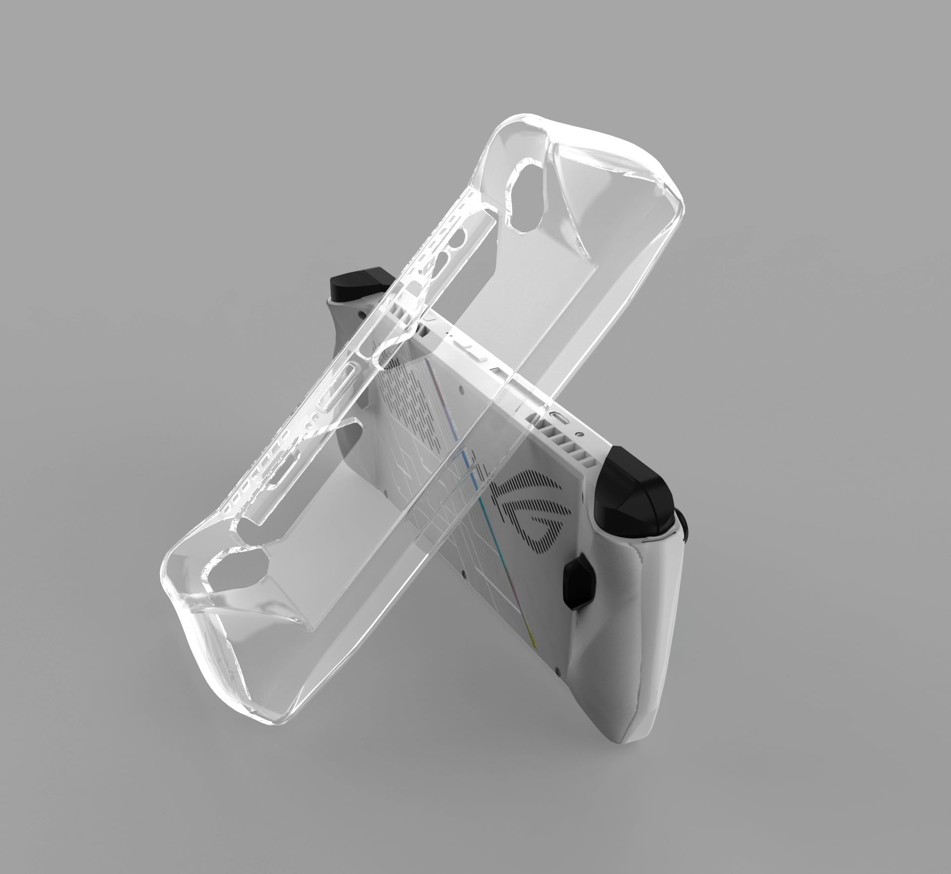 Miimall for ROG Ally TPU Clear Case, Snugly Fit Anti-Slip Shockproof Anti-Scratch Protective Cover Case for Ally Gaming Handheld 2023